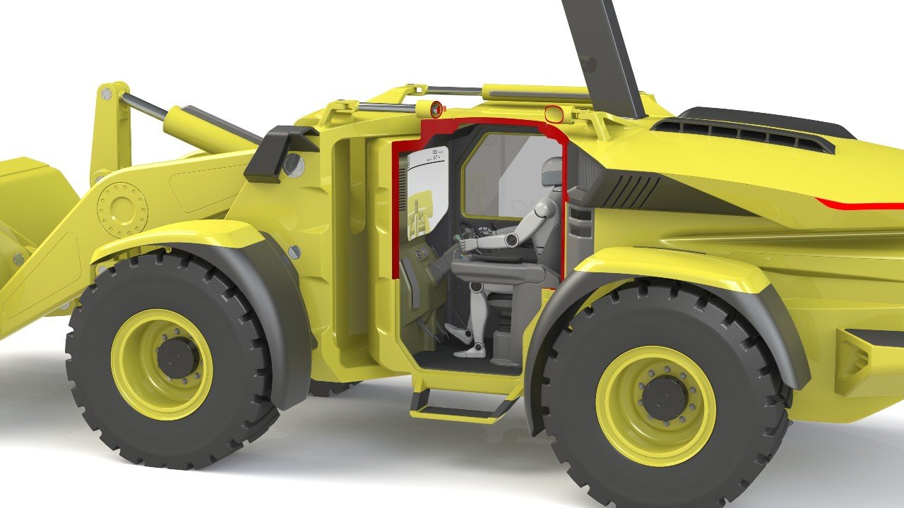 Wheel loader concept by Javier Gutierrez at Coroflot.com