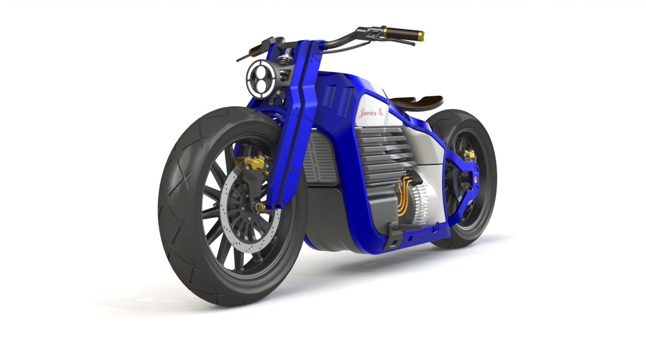 Electric motorcycle concept. Electric bobber motorcycle by Javier ...