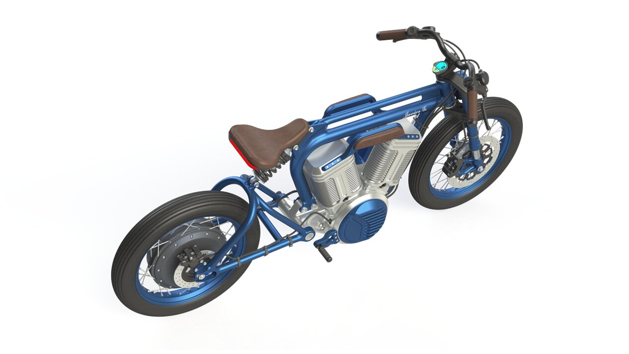 Electric motorcycle design. Electric retro motorcycle by Javier ...