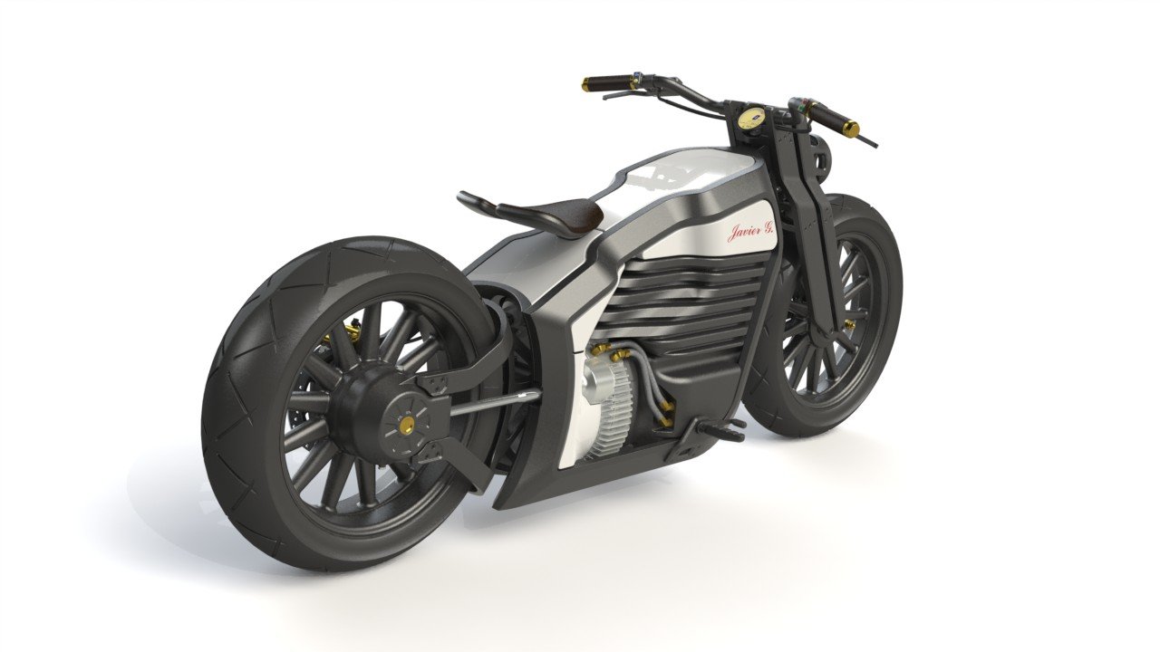 Electric motorcycle concept. Electric bobber motorcycle by Javier ...