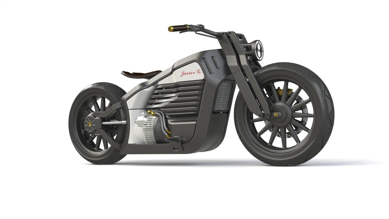 Electric motorcycle concept. Electric bobber motorcycle by Javier ...