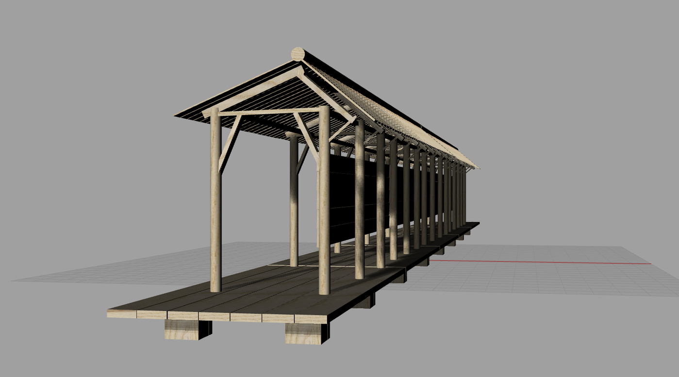 3D modeling for Japnese Winding Corridor by Yuyu Chen at Coroflot.com