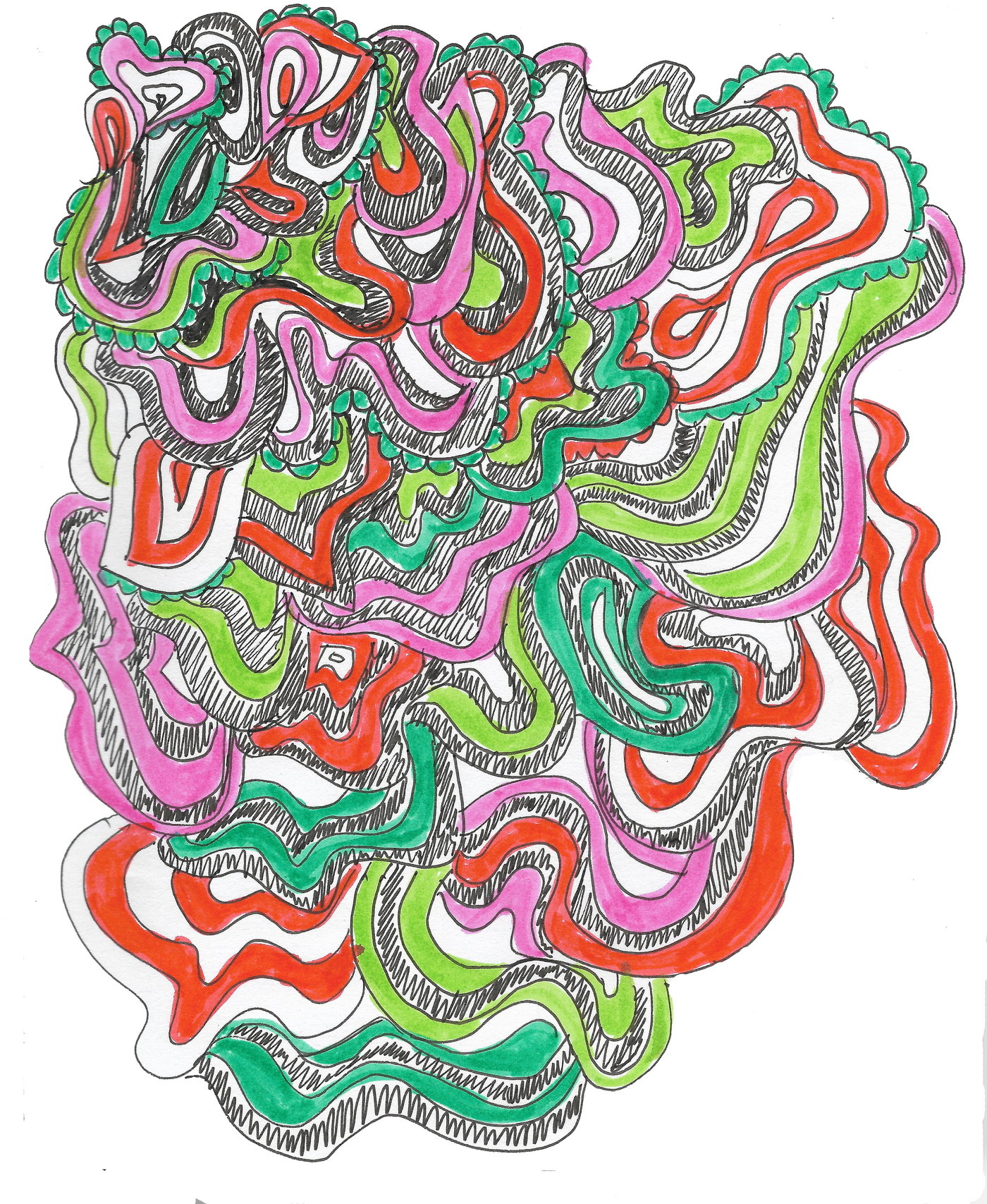 Doodle Repeat Textile Design by Nicole Capoccitti at Coroflot.com