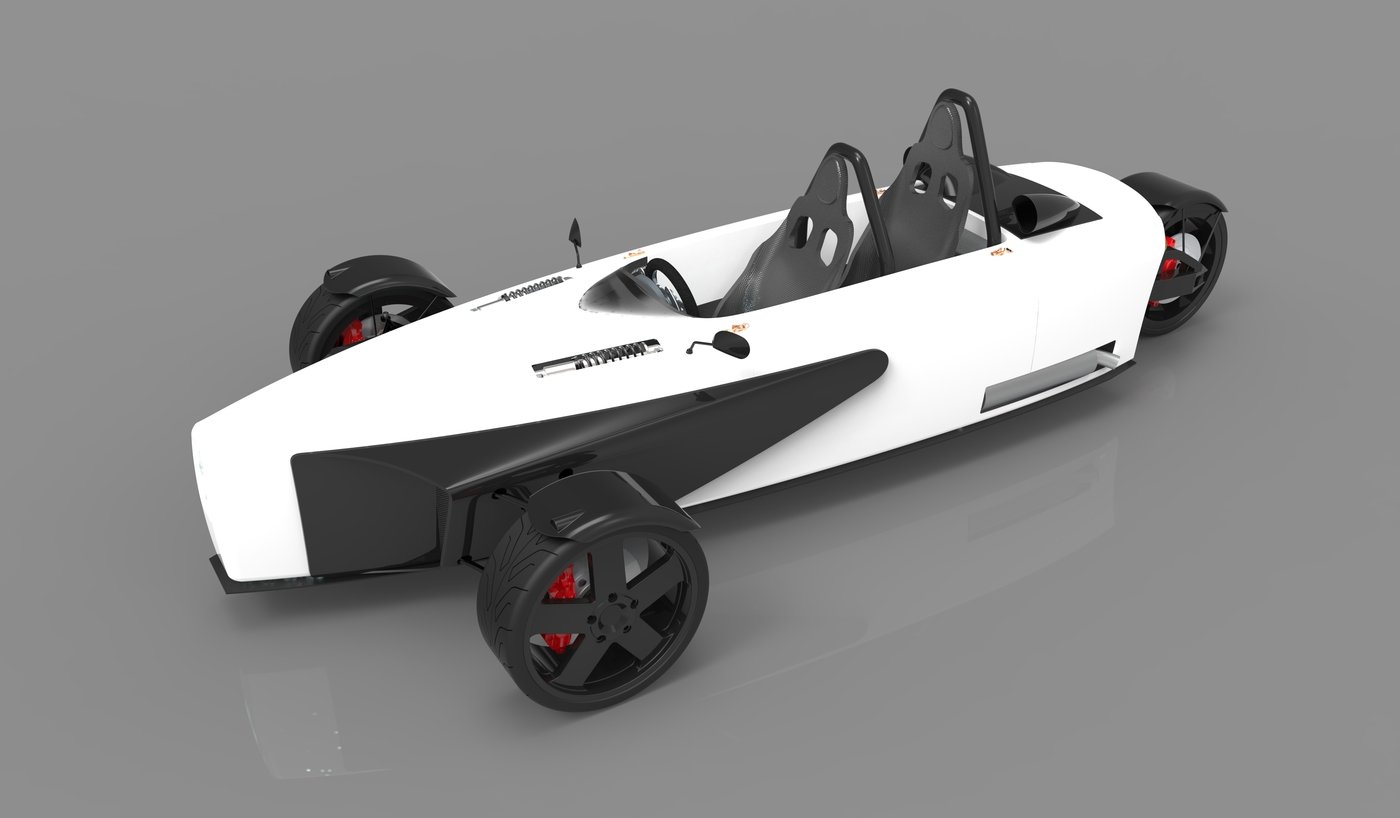 Three Wheel Sports Kit Car by Phil Rogers at Coroflot.com
