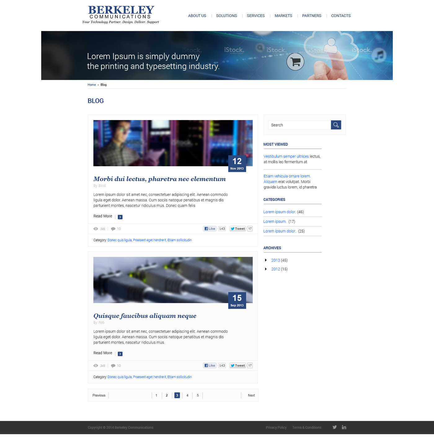 Berkeley Communications by Sumit Kumar at Coroflot.com