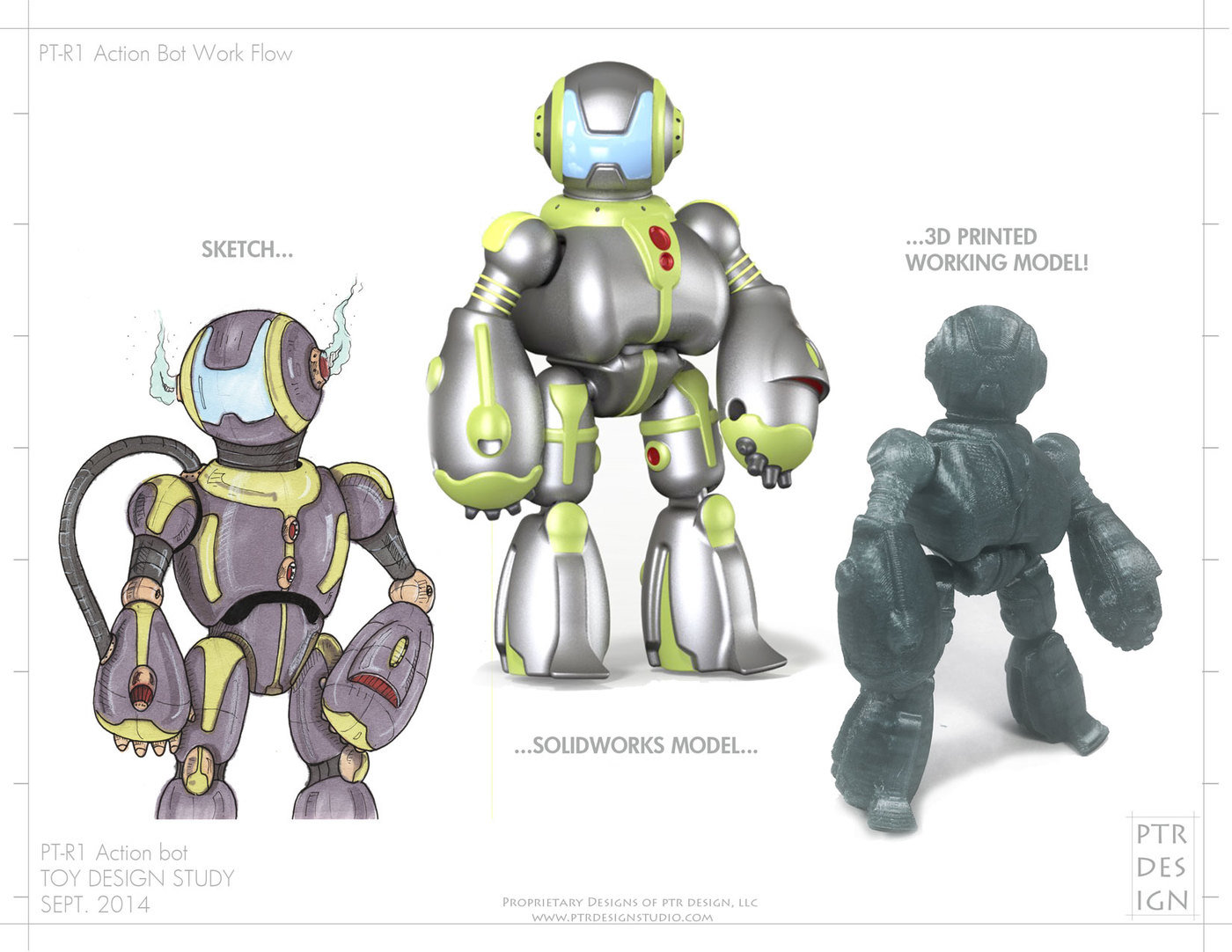 PT-R1 Action Bot Toy Study by Peter Ragonetti at Coroflot.com