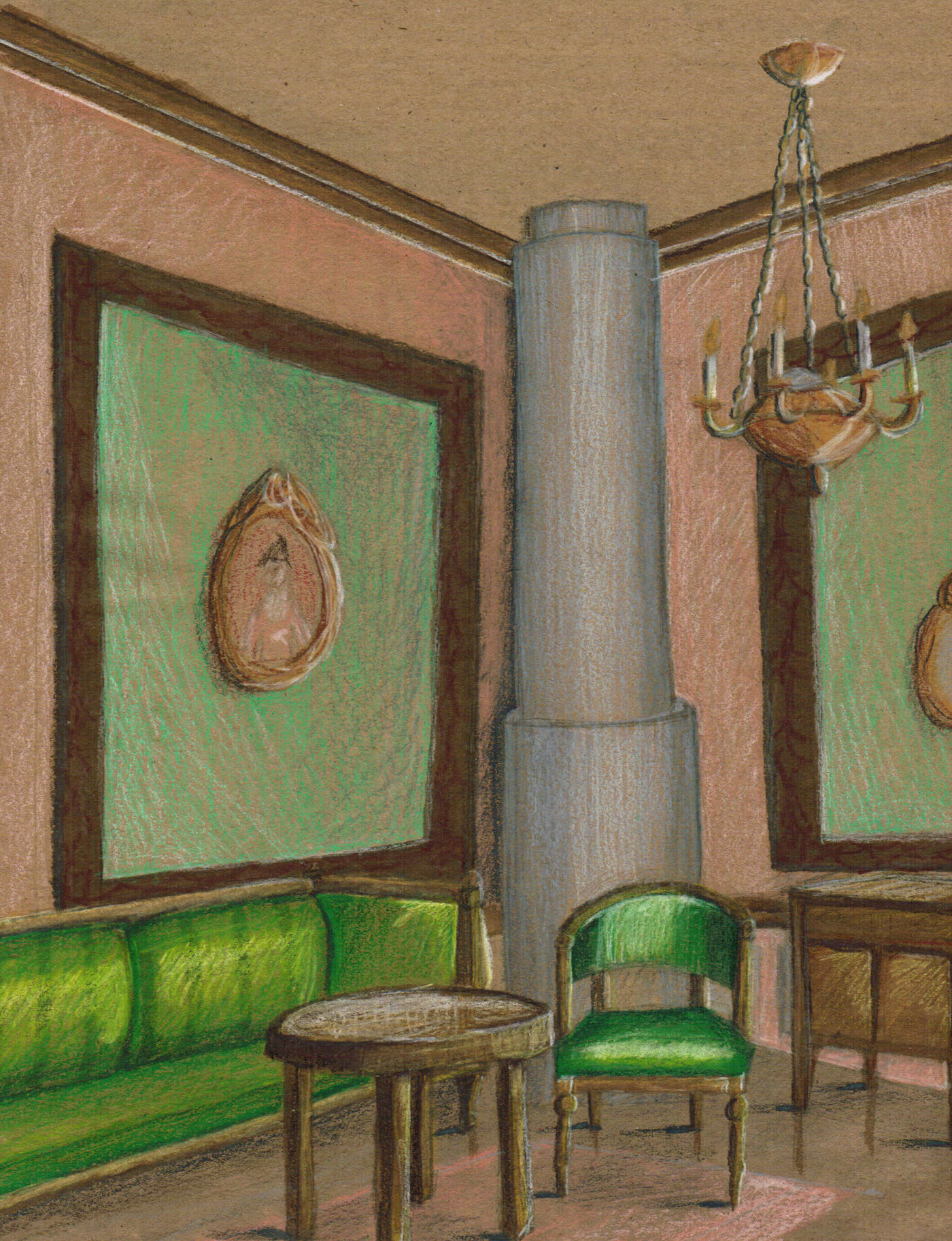 Hand Renderings by Kimberly Merchant at Coroflot.com
