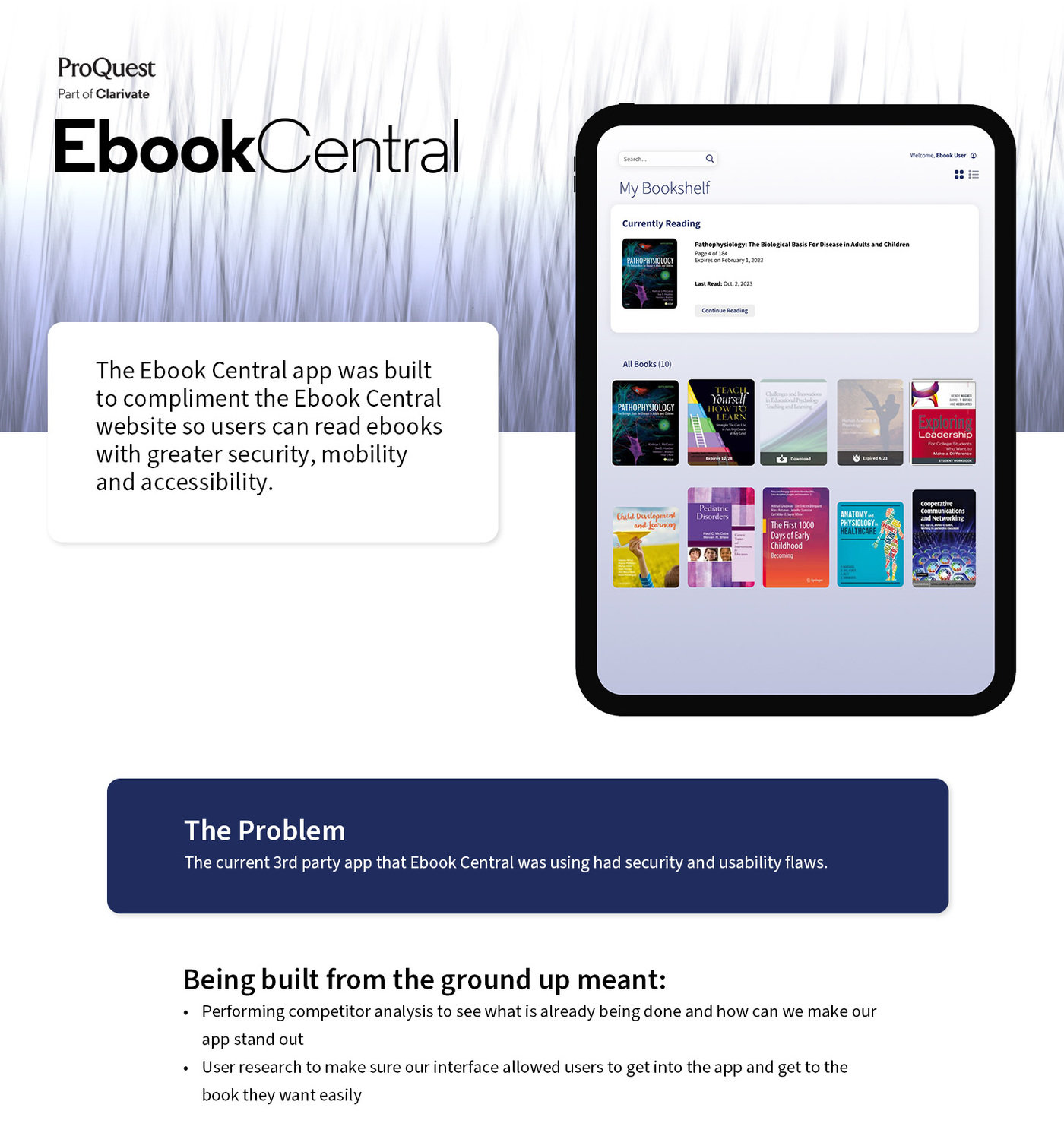 ProQuest Ebook Central App by Jason Cope at Coroflot.com