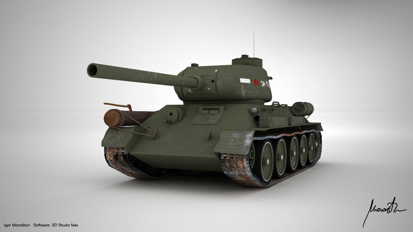 T 34 - 85 Tank by Igor Monoštori at Coroflot.com