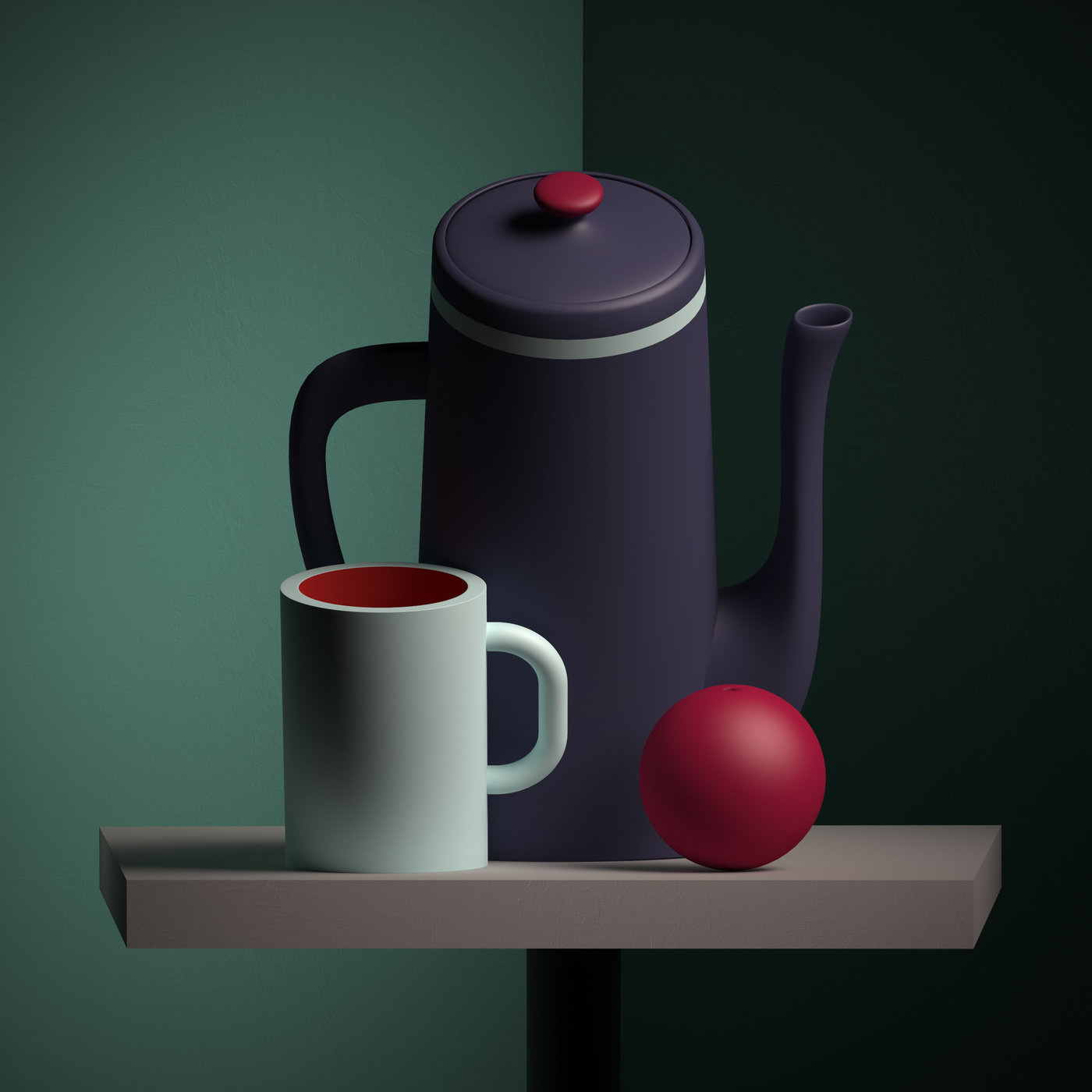 Reverse perspective 3d art by Nik Markellov at Coroflot.com