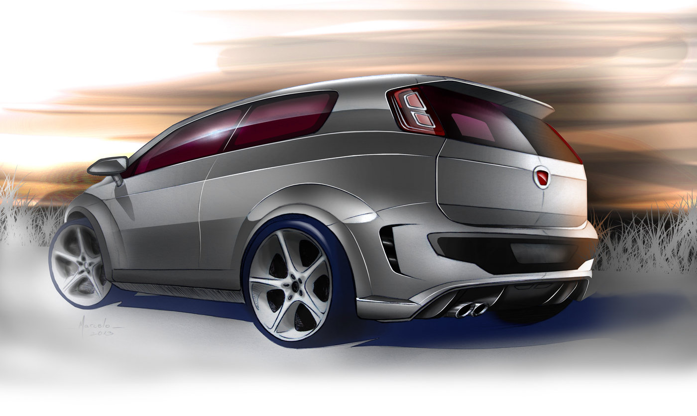 Design automobile, sketch and render. by Marcelo H. Freire at Coroflot.com