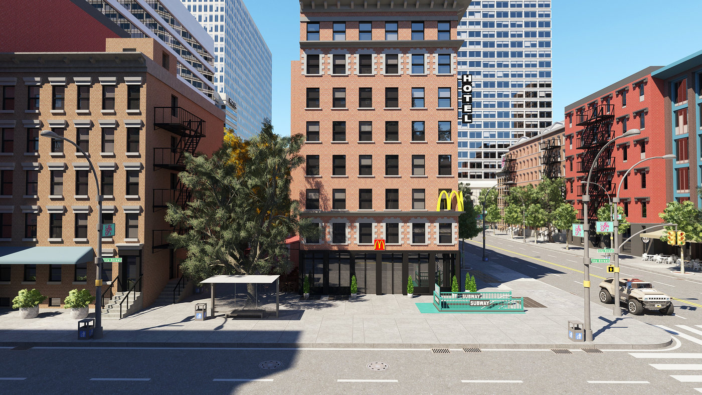 3D City Model Streets by Adrian Cornea at Coroflot.com