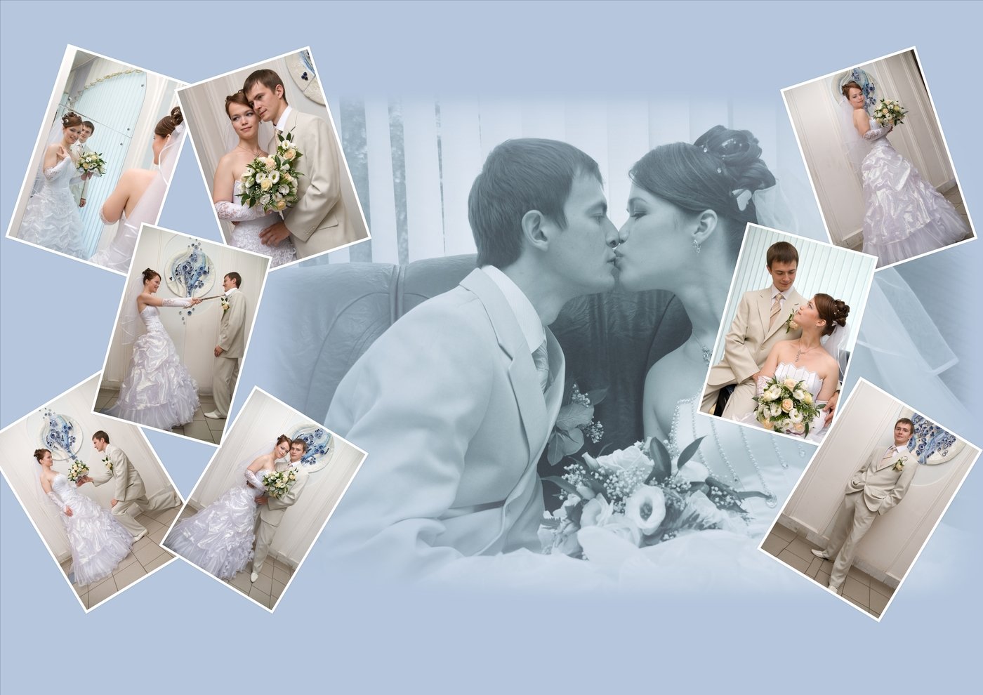 Wedding collages by Leila Ismailova at Coroflot.com