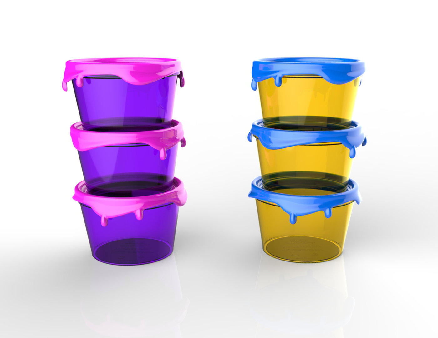 Stackable Nesting Containers by Kyber Jensen at Coroflot.com