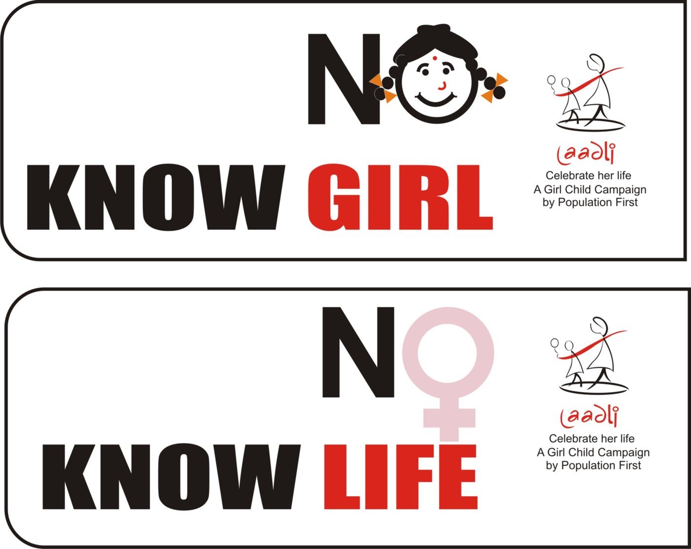 Ad campaign for creating awareness to save the girl child by Nevin ...