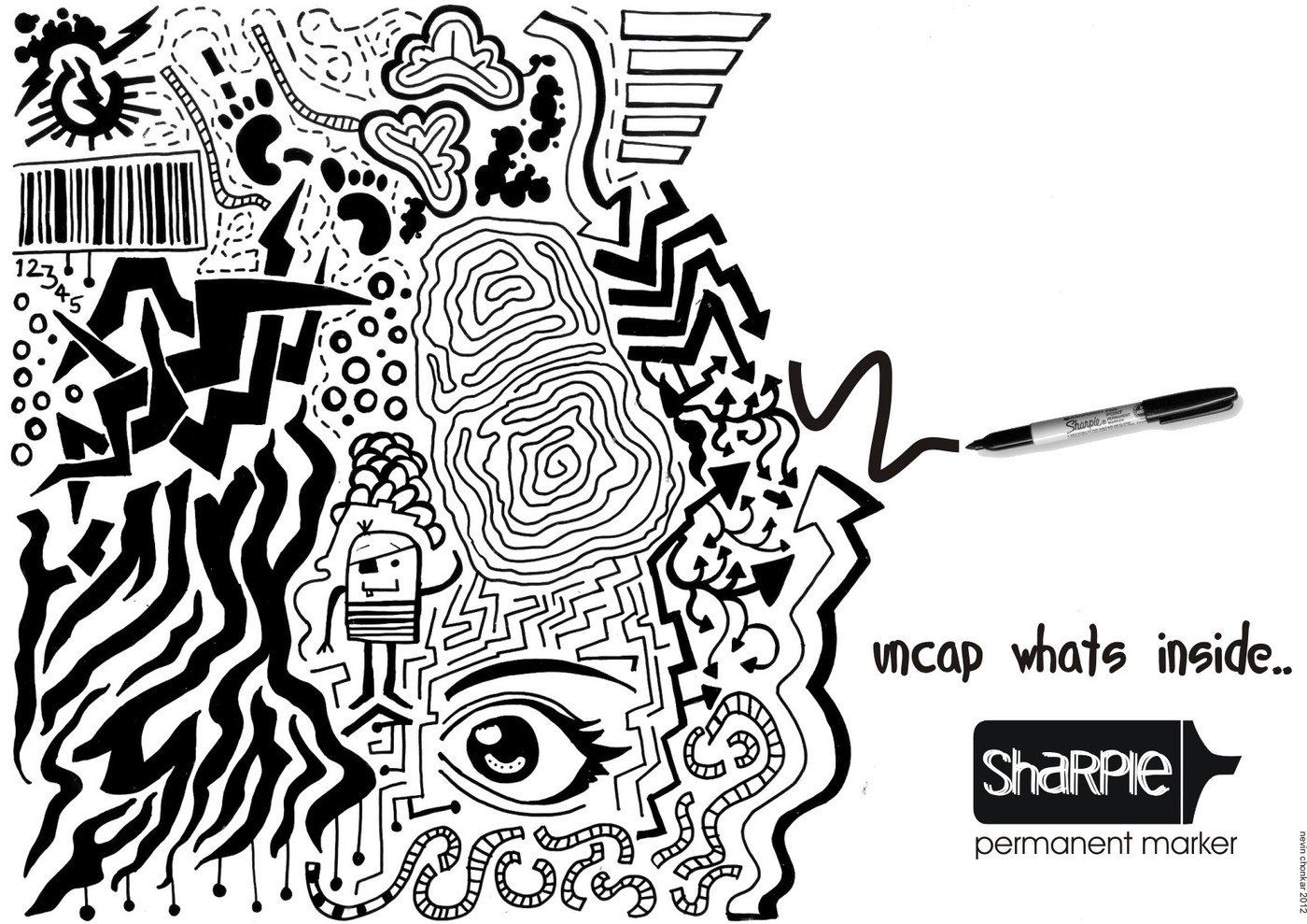 Ad Campaign for A Permanent Marker company (Sharpie) by Nevin Chonkar ...