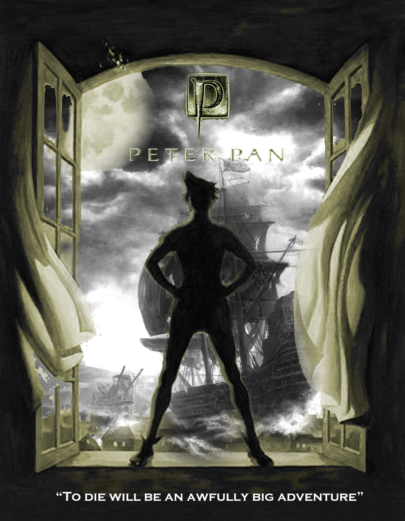 Print Making Project- Peter Pan Poster by Julie Kim at Coroflot.com