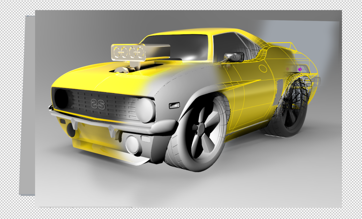 CAD Collectable desktop toy car by Bryan Johnson at Coroflot.com