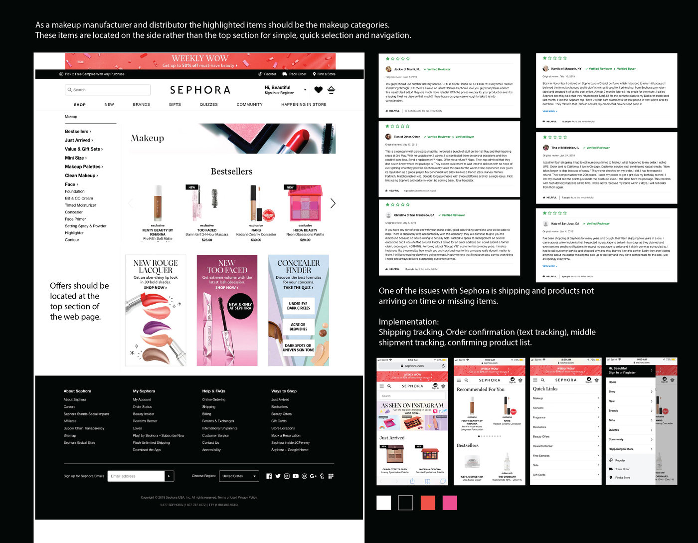 SEPHORA - UI by Chris Branham at Coroflot.com