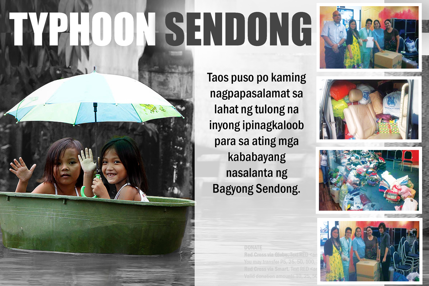 AMDATEX Sendong Awareness Poster by Deviousice Buencamino at Coroflot.com