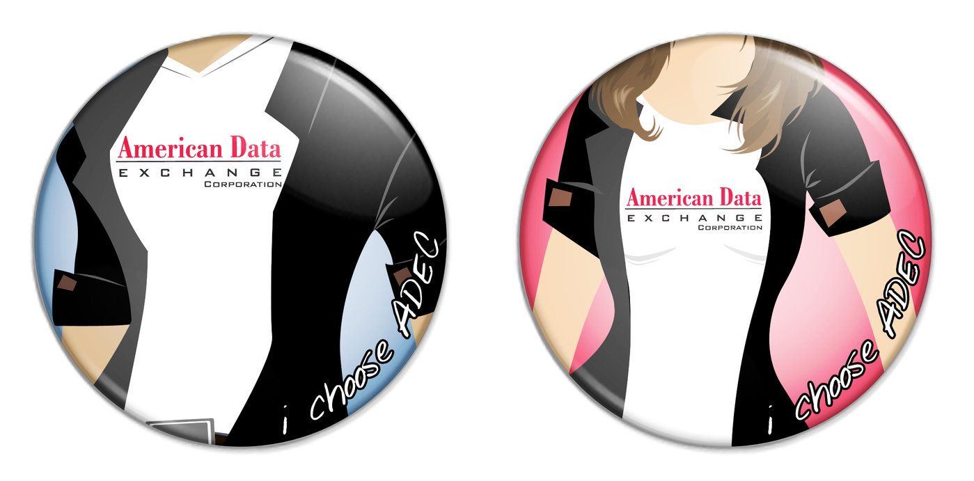 AMDATEX Button Pin Design by Deviousice Buencamino at Coroflot.com