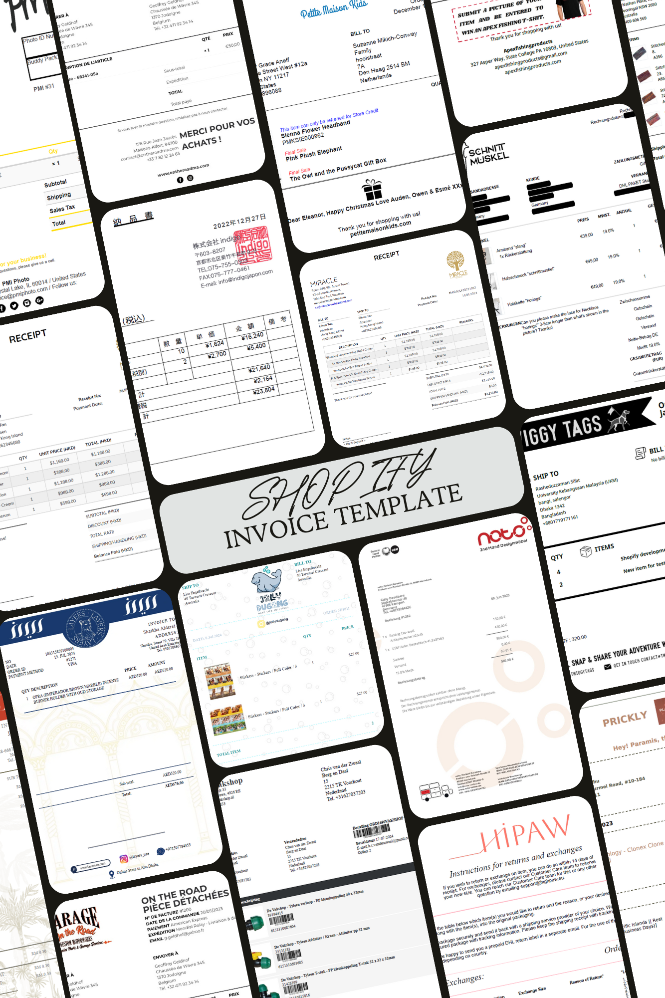 Shopify Packing Slip and Invoice template Custom design by ...