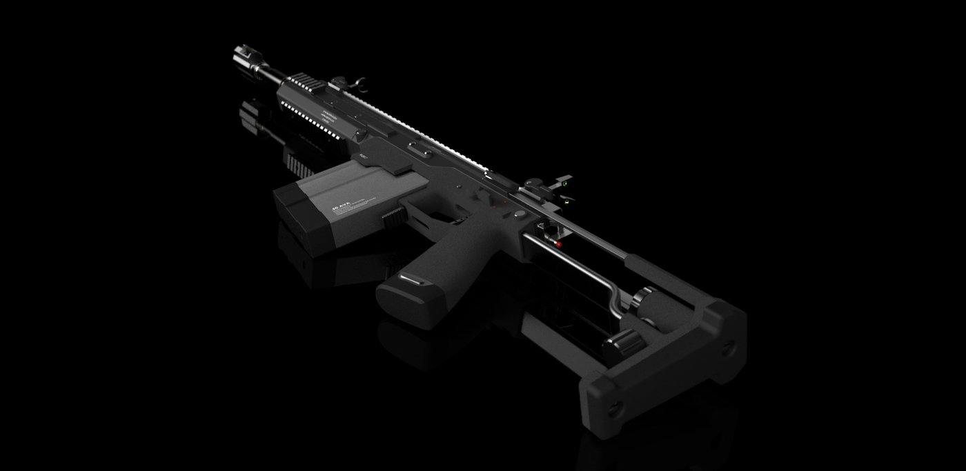 .50 AVA Anti-Vehicle Rifle Concept by Yutong Wu at Coroflot.com