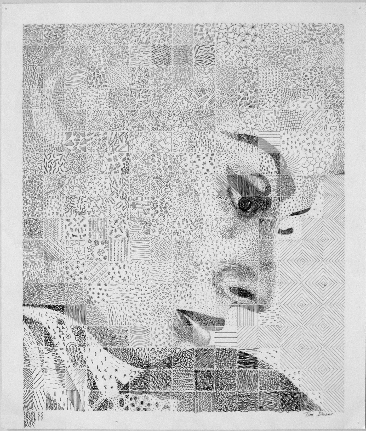 Gridded Portrait by Tim Doser at Coroflot.com