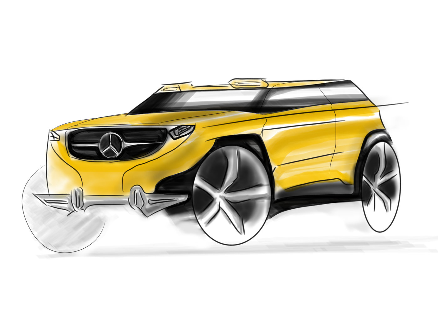 Car modeling & sketch by Christian Mojica at Coroflot.com