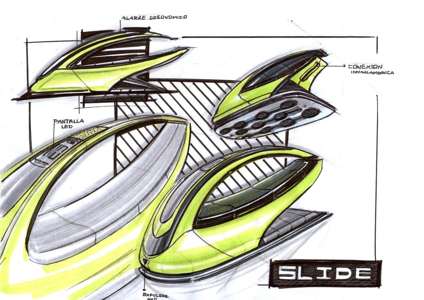Car modeling & sketch by Christian Mojica at Coroflot.com