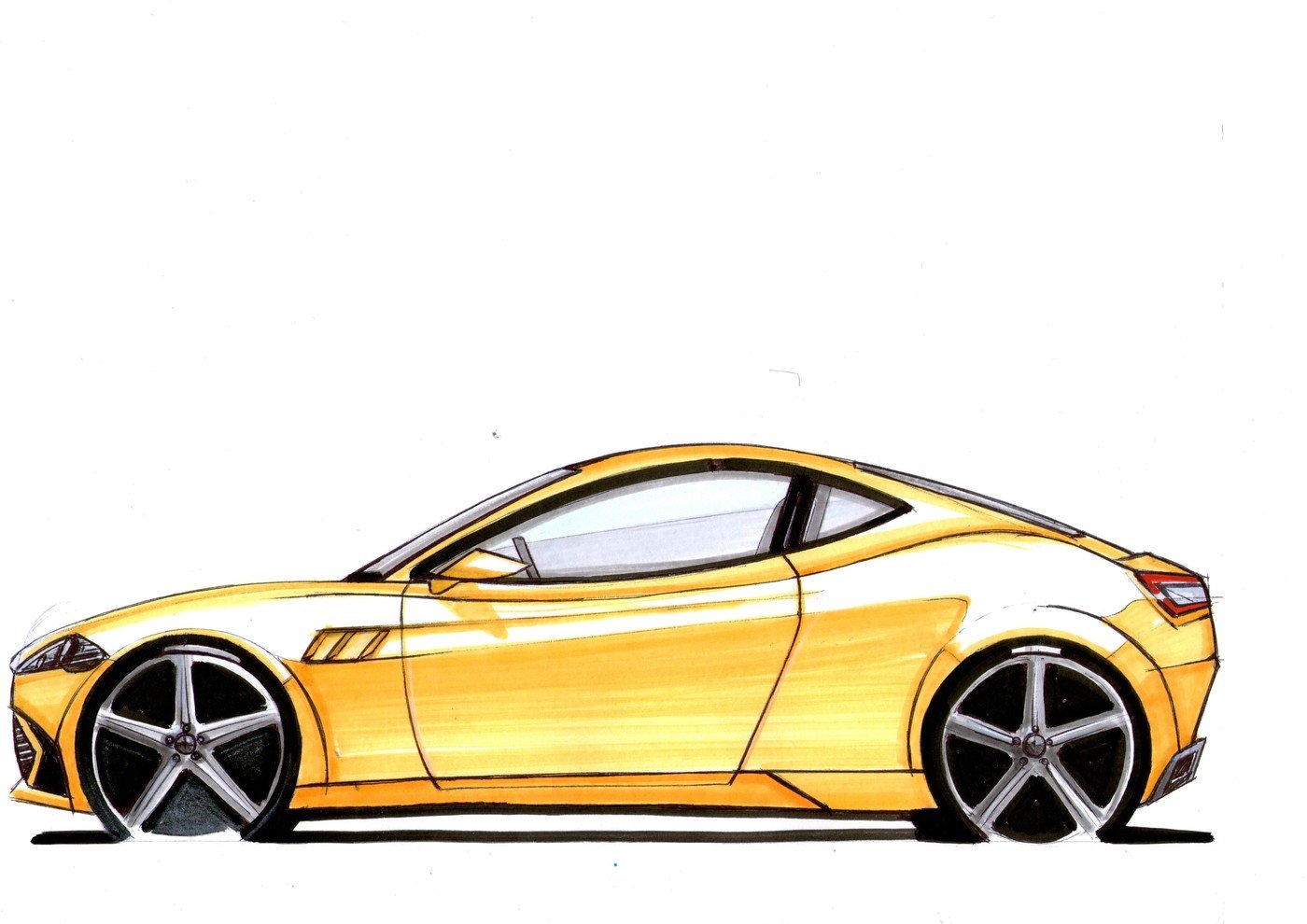 Car modeling & sketch by Christian Mojica at Coroflot.com