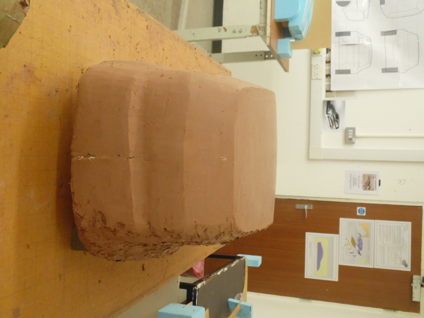 Hybrid MPV/Camper clay model by Richard Todd at Coroflot.com