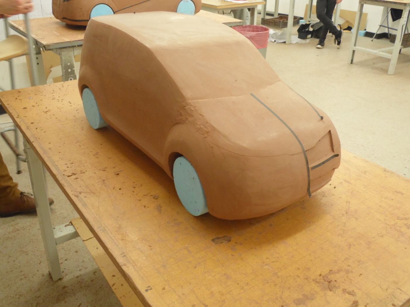 Hybrid MPV/Camper clay model by Richard Todd at Coroflot.com