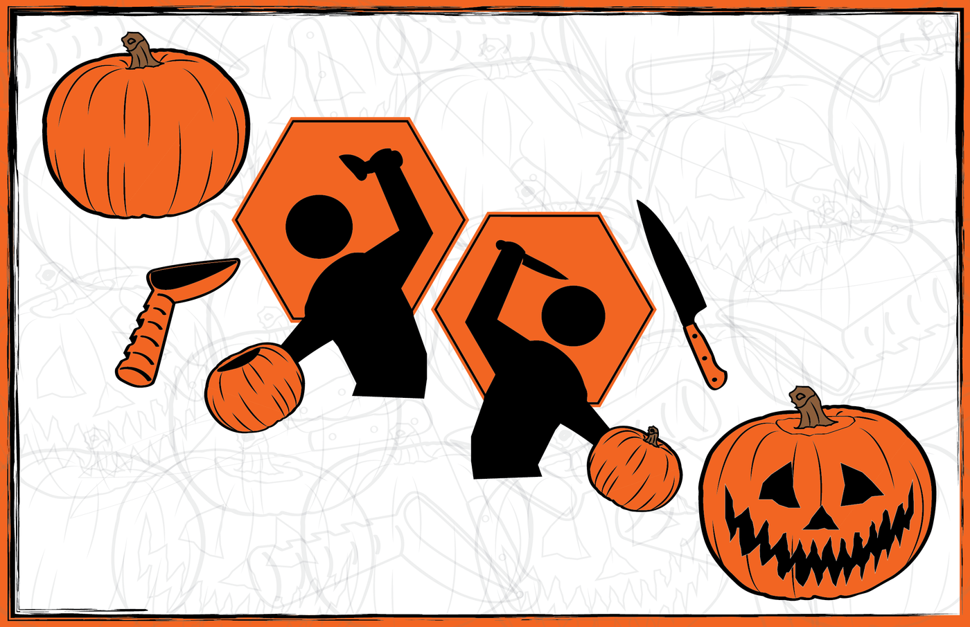 Infographic: How to Carve a Pumpkin by Tyler Huffman at Coroflot.com