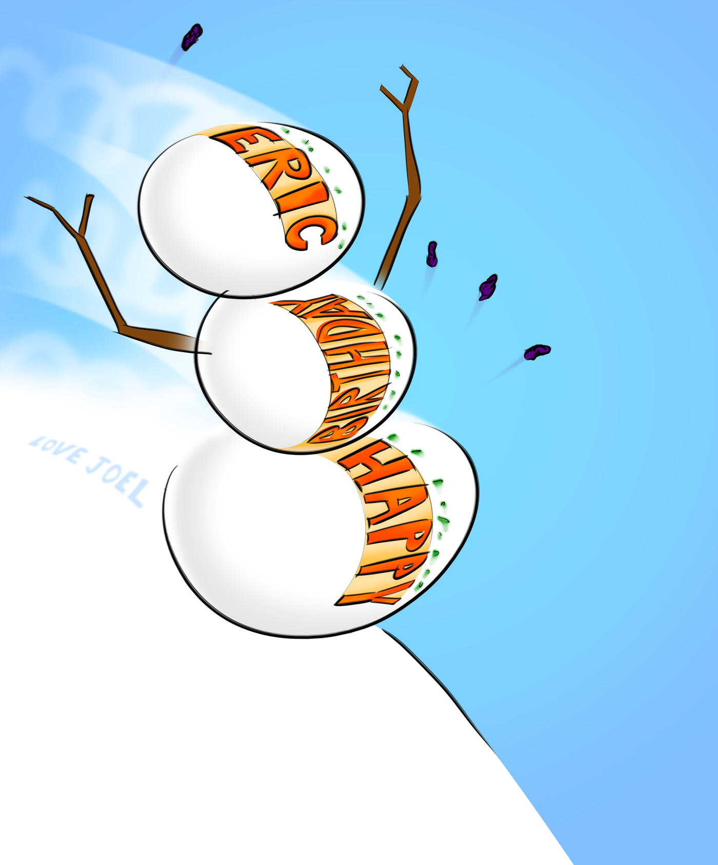 Rolling Snowman by Joel Vanboening at Coroflot.com