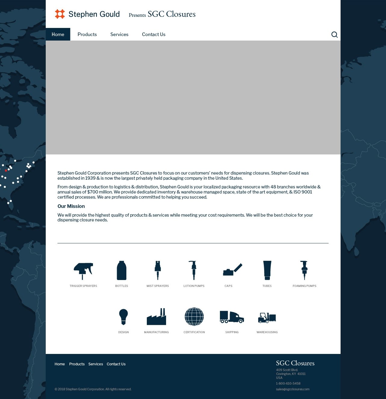SGC Closures Website by Joel Vanboening at Coroflot.com