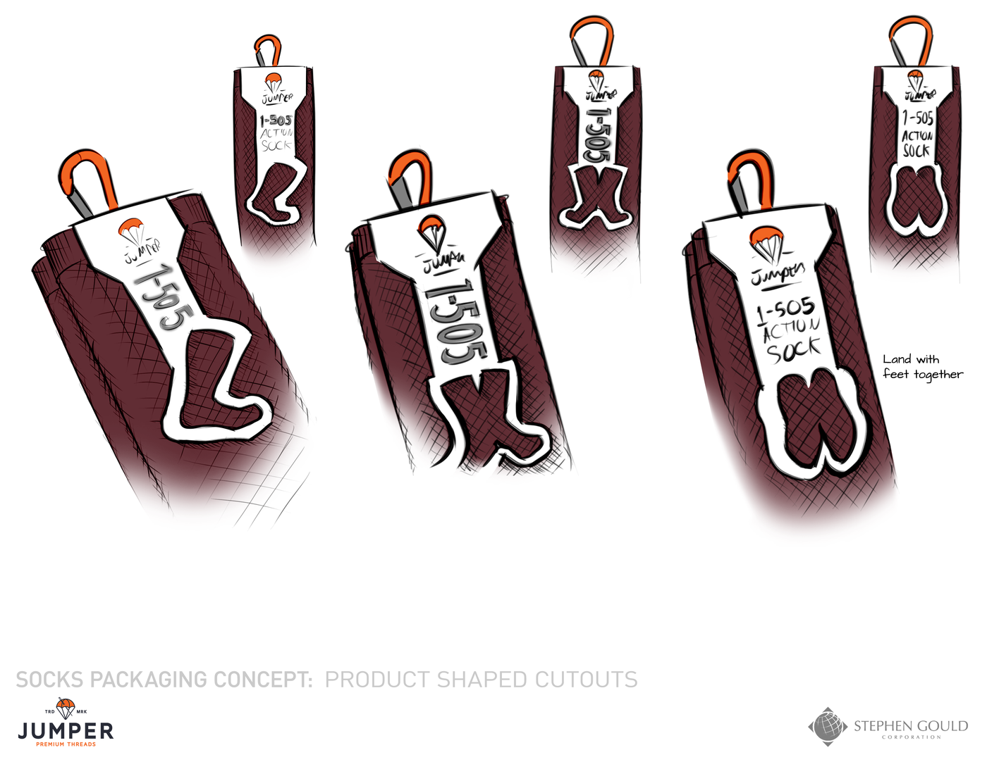 JUMPER Retail-Ready Socks Packaging Concepts by Joel Vanboening at ...