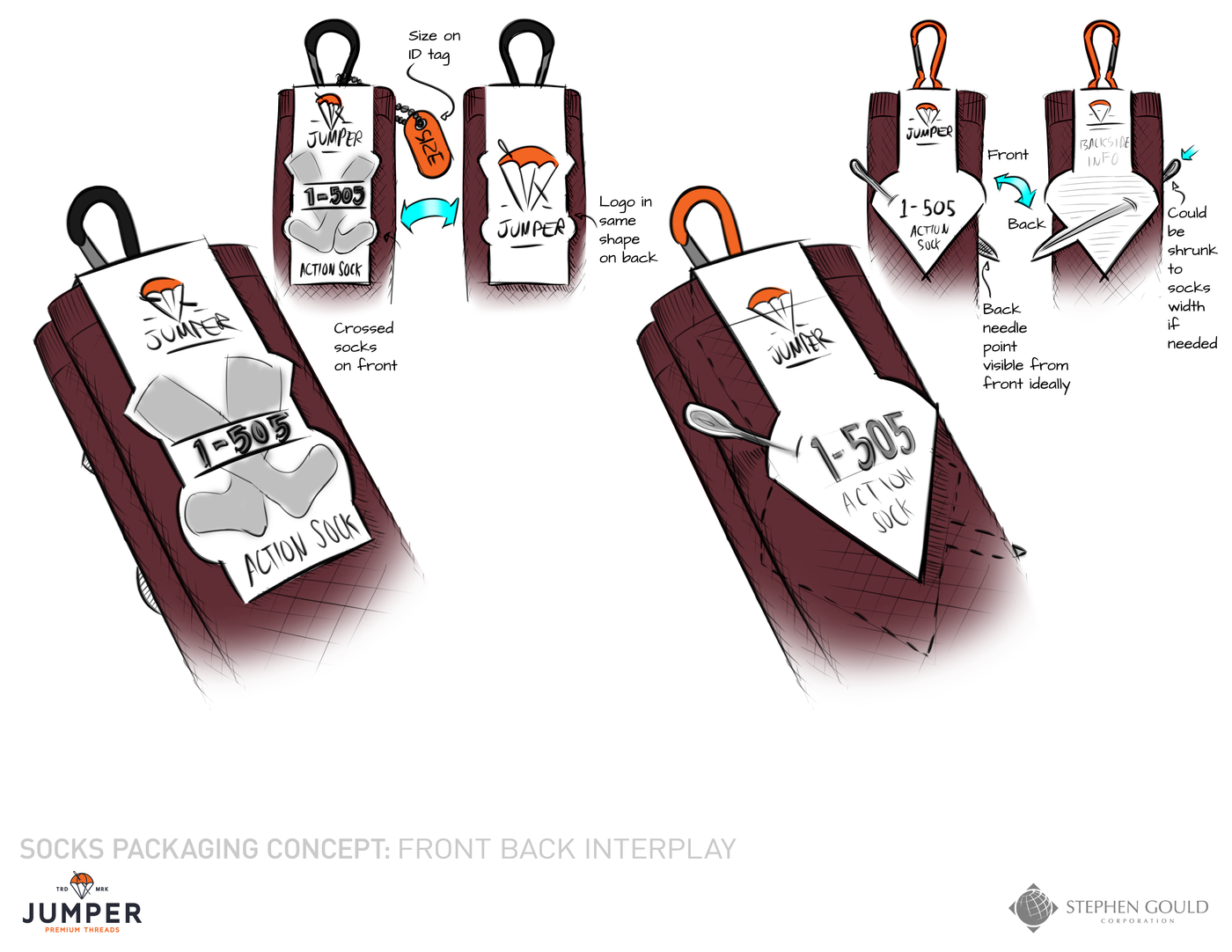 JUMPER Retail-Ready Socks Packaging Concepts by Joel Vanboening at ...