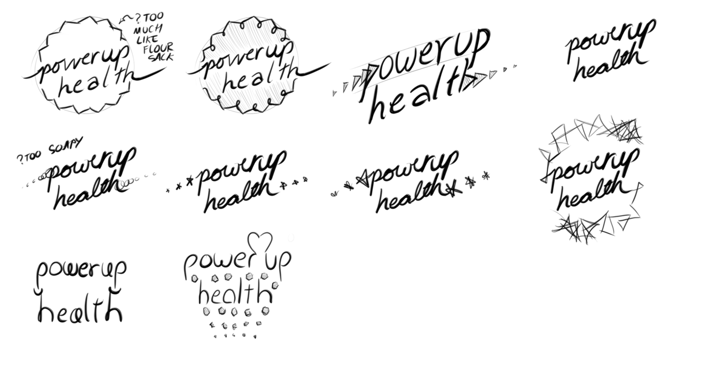 PowerUP Health Logo by Joel Vanboening at Coroflot.com