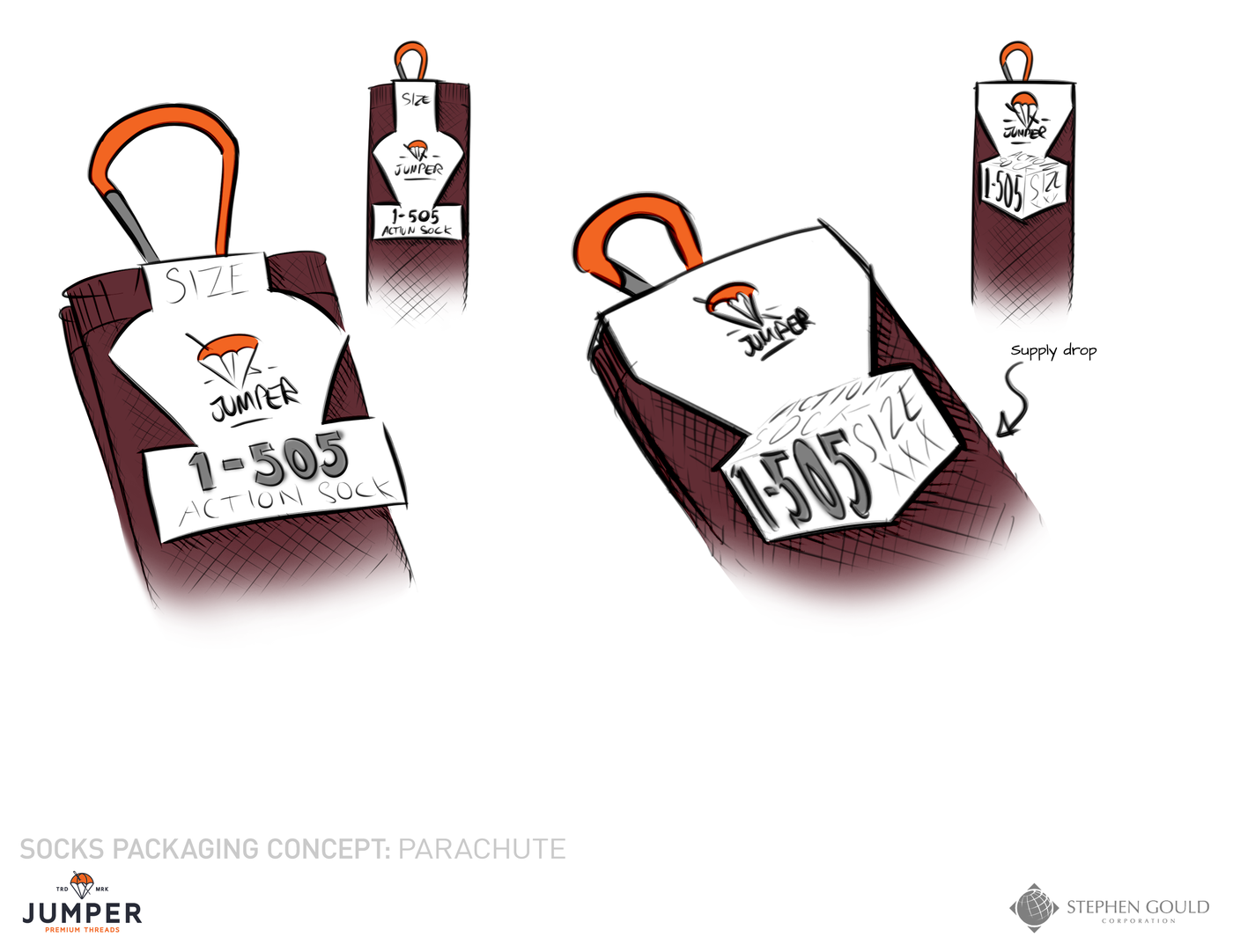 JUMPER Retail-Ready Socks Packaging Concepts by Joel Vanboening at ...