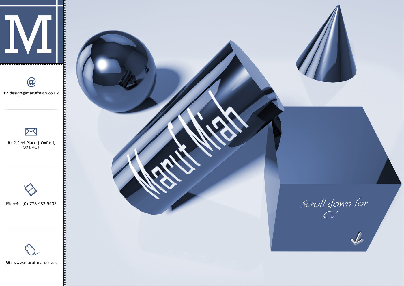 Curriculum Vitae | Printed, Digital, & Multimedia by Maruf Miah at ...