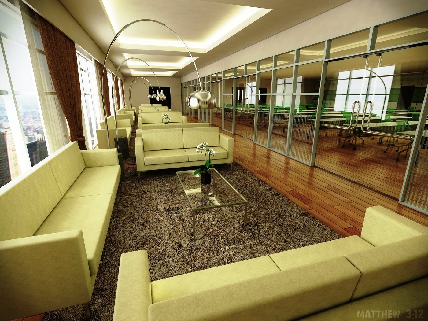 Training Lounge Area by Matthew Sorianosos at Coroflot.com