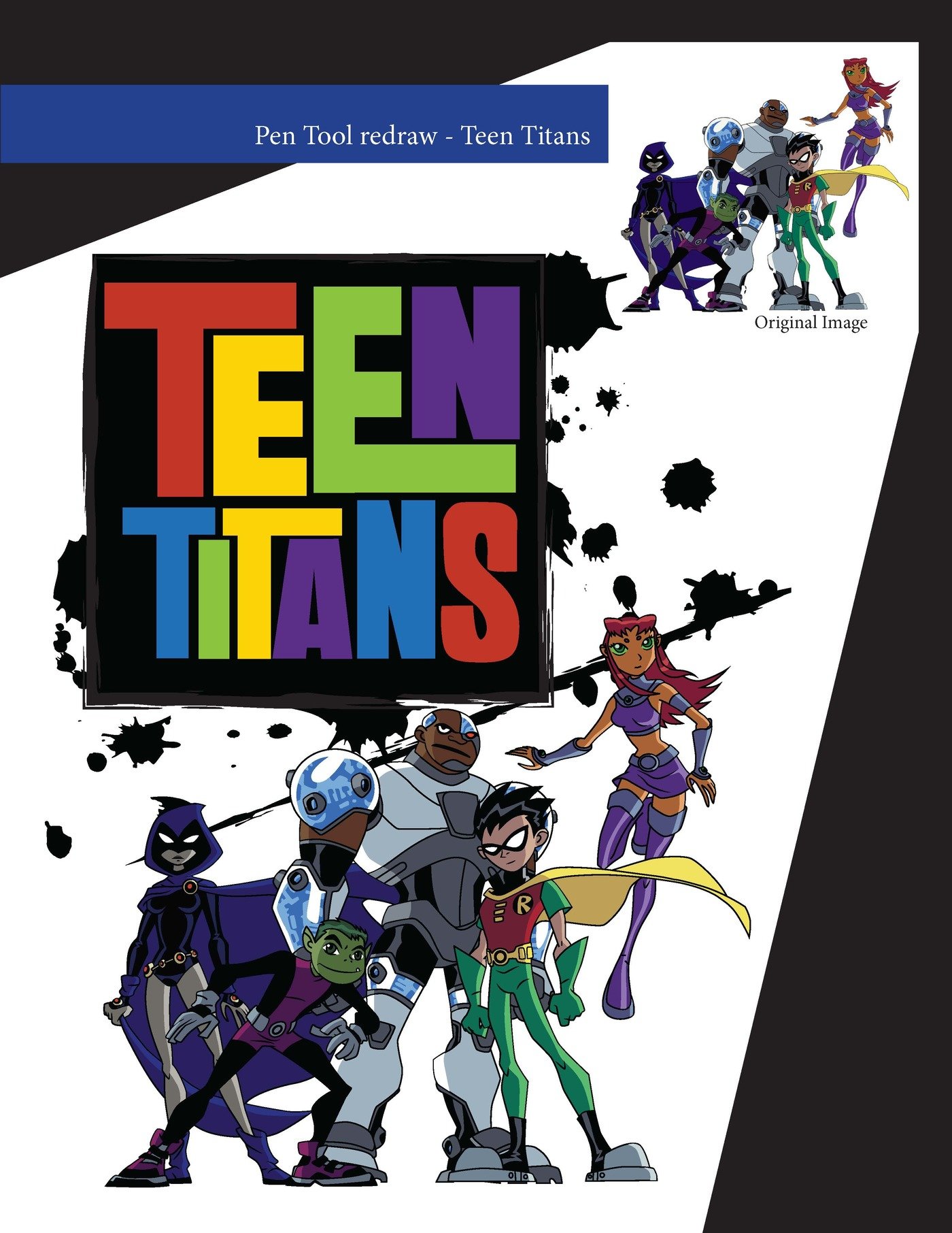 Vector Redraw - Teen Titans by Rebecca Angeline at Coroflot.com