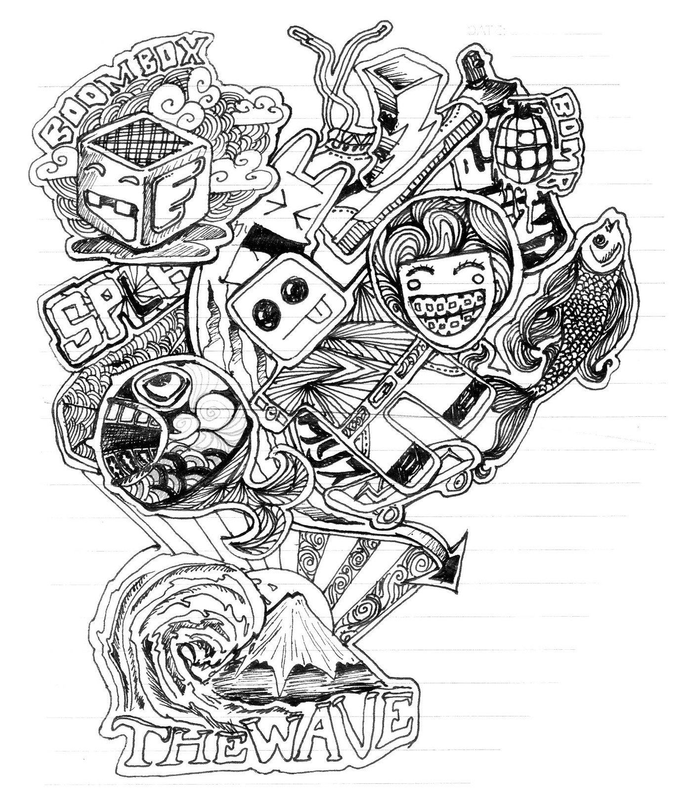 Character design / doodle art by Christopher Ugale at Coroflot.com