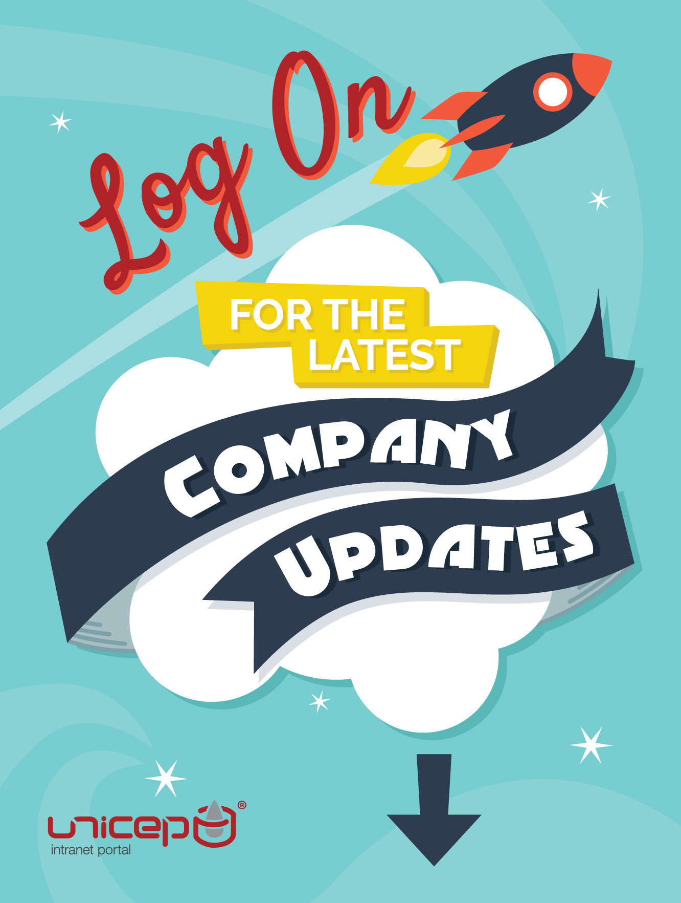 Poster for Launch by Lauren Perry at Coroflot.com