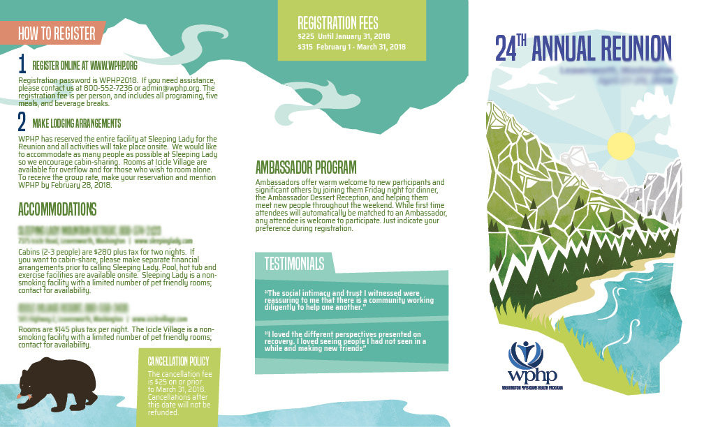 Reunion Brochure by Lauren Perry at Coroflot.com