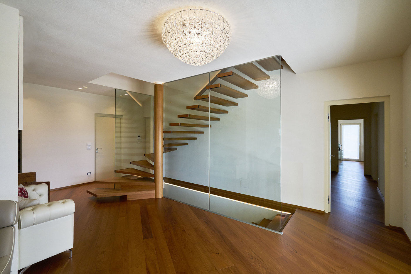 MISTRAL - Wooden stair with structural glass by Benjamin Friedl at ...