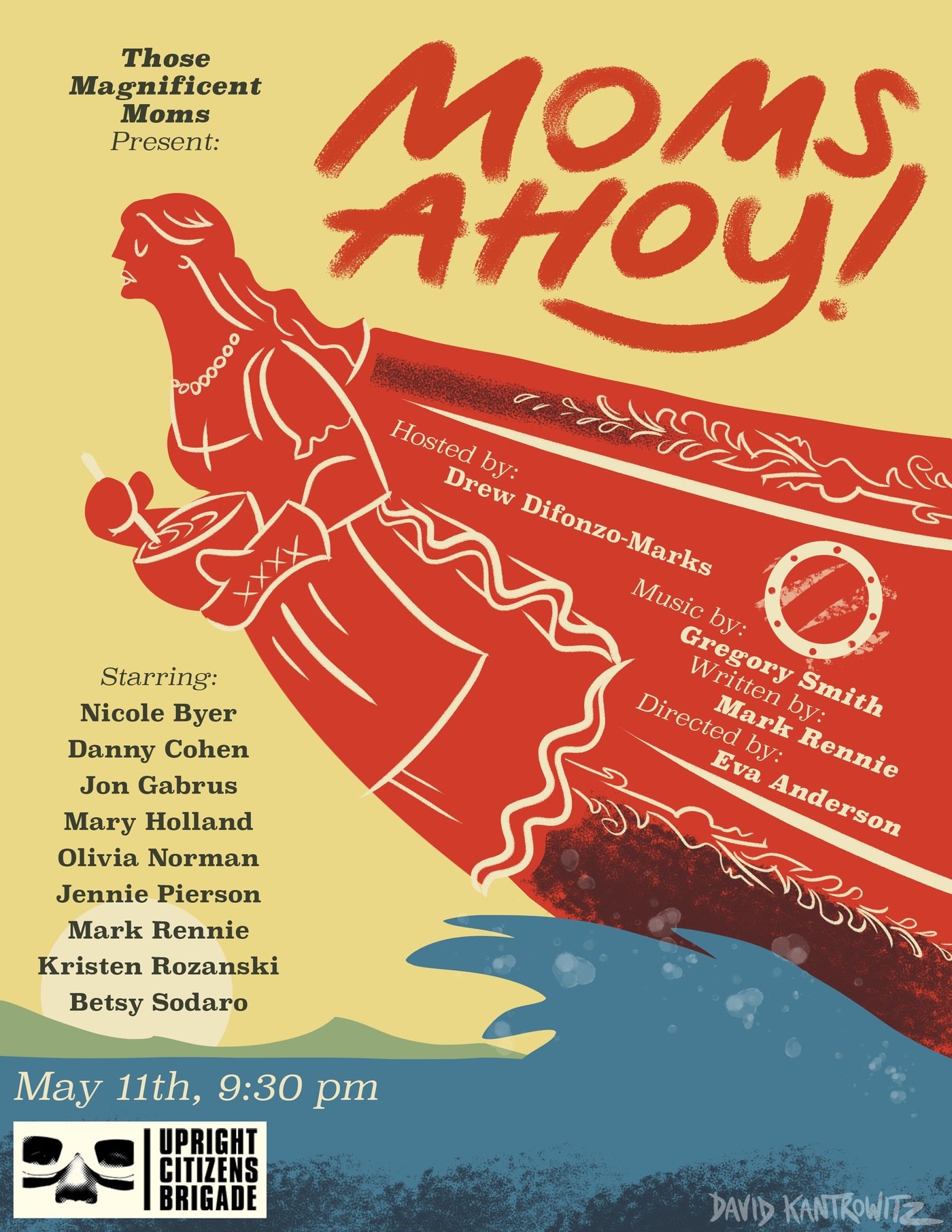"Moms Ahoy" Poster by David Kantrowitz at Coroflot.com