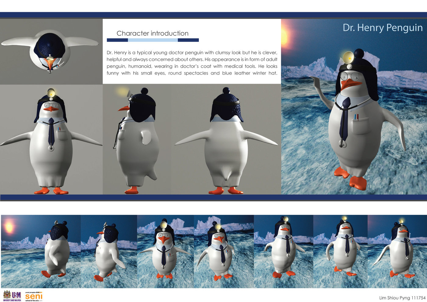 3D Maya character modeling _ Dr. Henry Penguin by Shiou Pyng Lim at ...