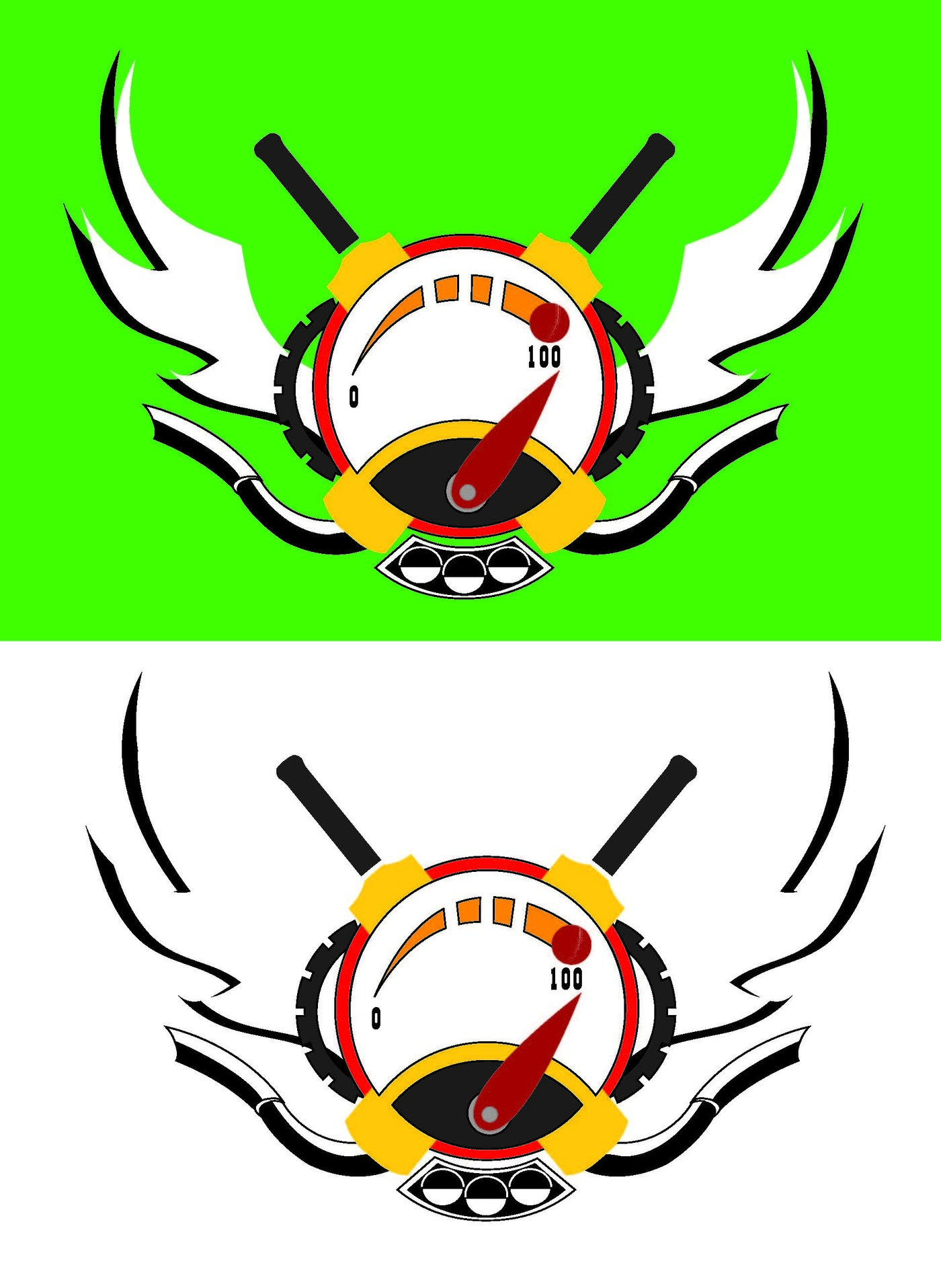 Green Machines Logo by Ashir Khan at Coroflot.com
